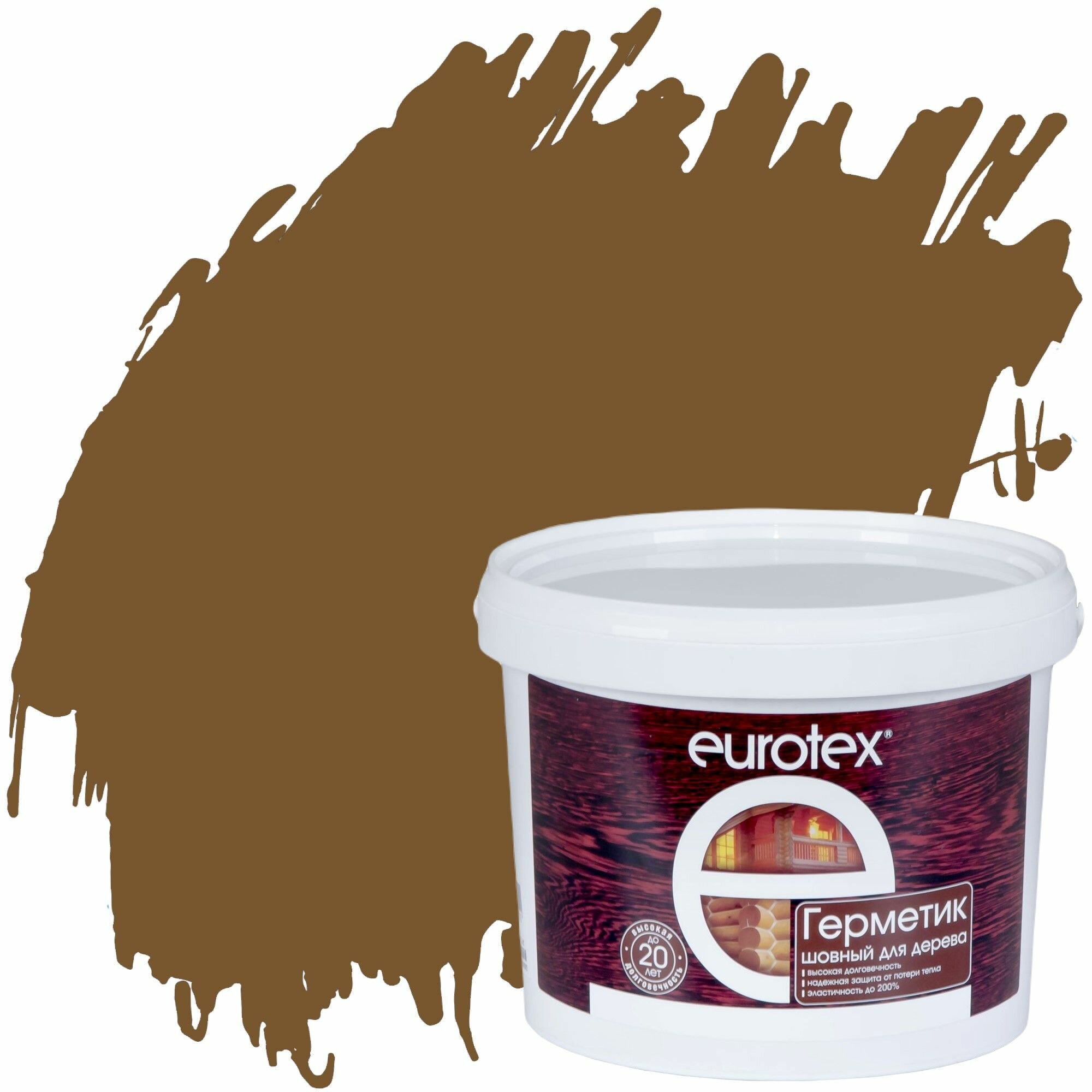 Герметик акриловый шовный для дерева Eurotex (3кг) калужница