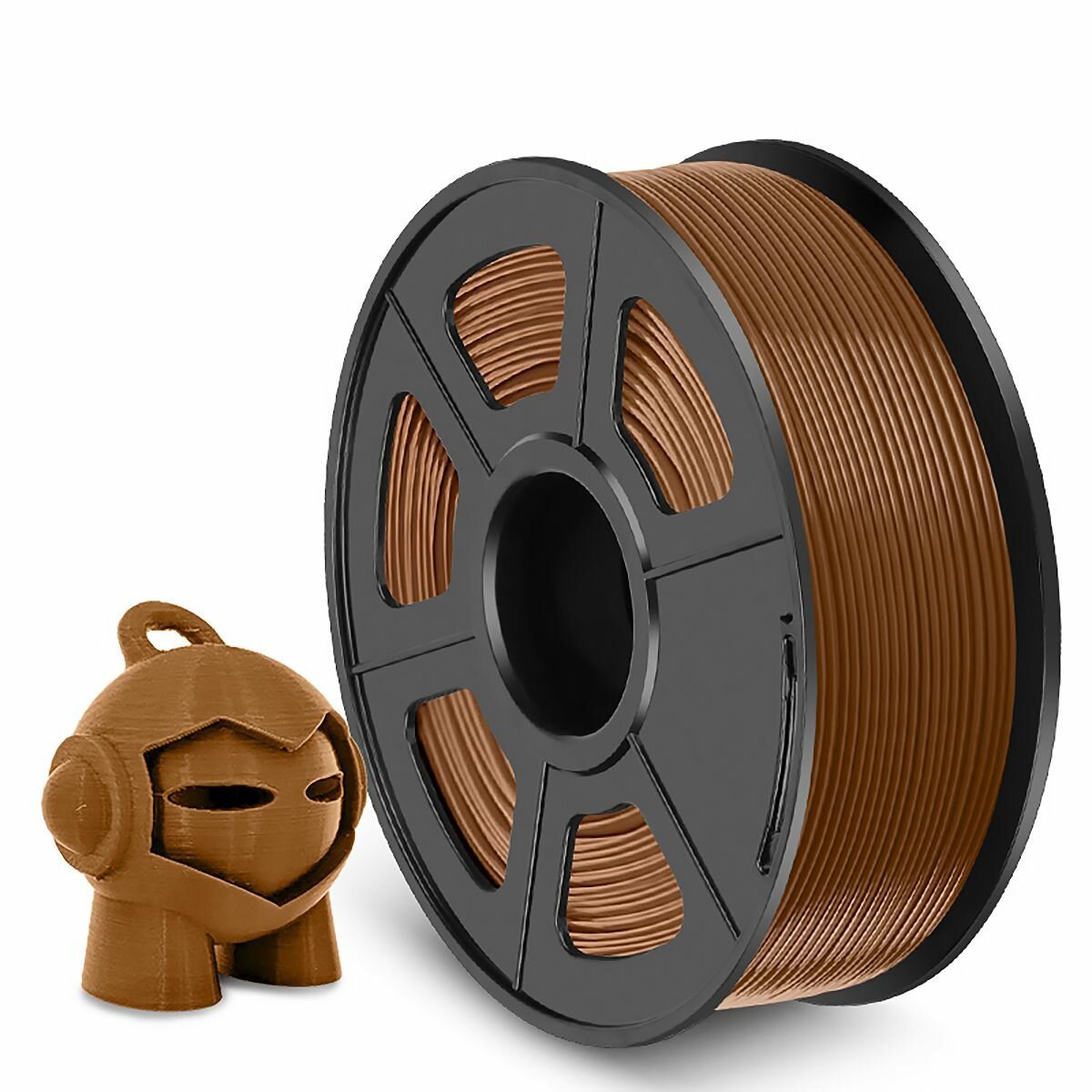 Филамент NVPRINT PETG Coffee для 3D печати диаметр 1.75мм длина 330 метров масса 1 кг
