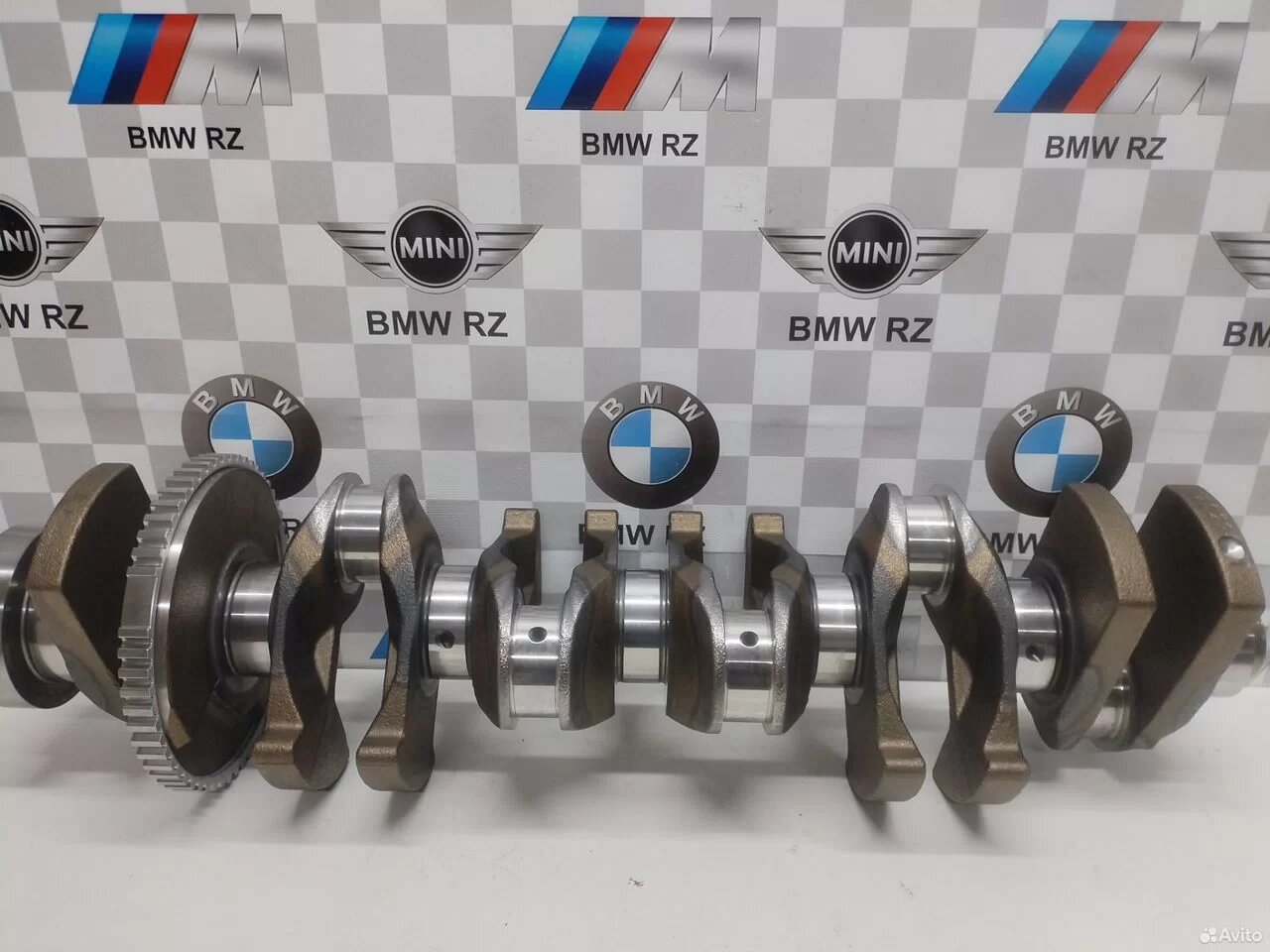 Коленвал BMW N52 N52B30 E70, BMW, 11217553279, серебристый/черный