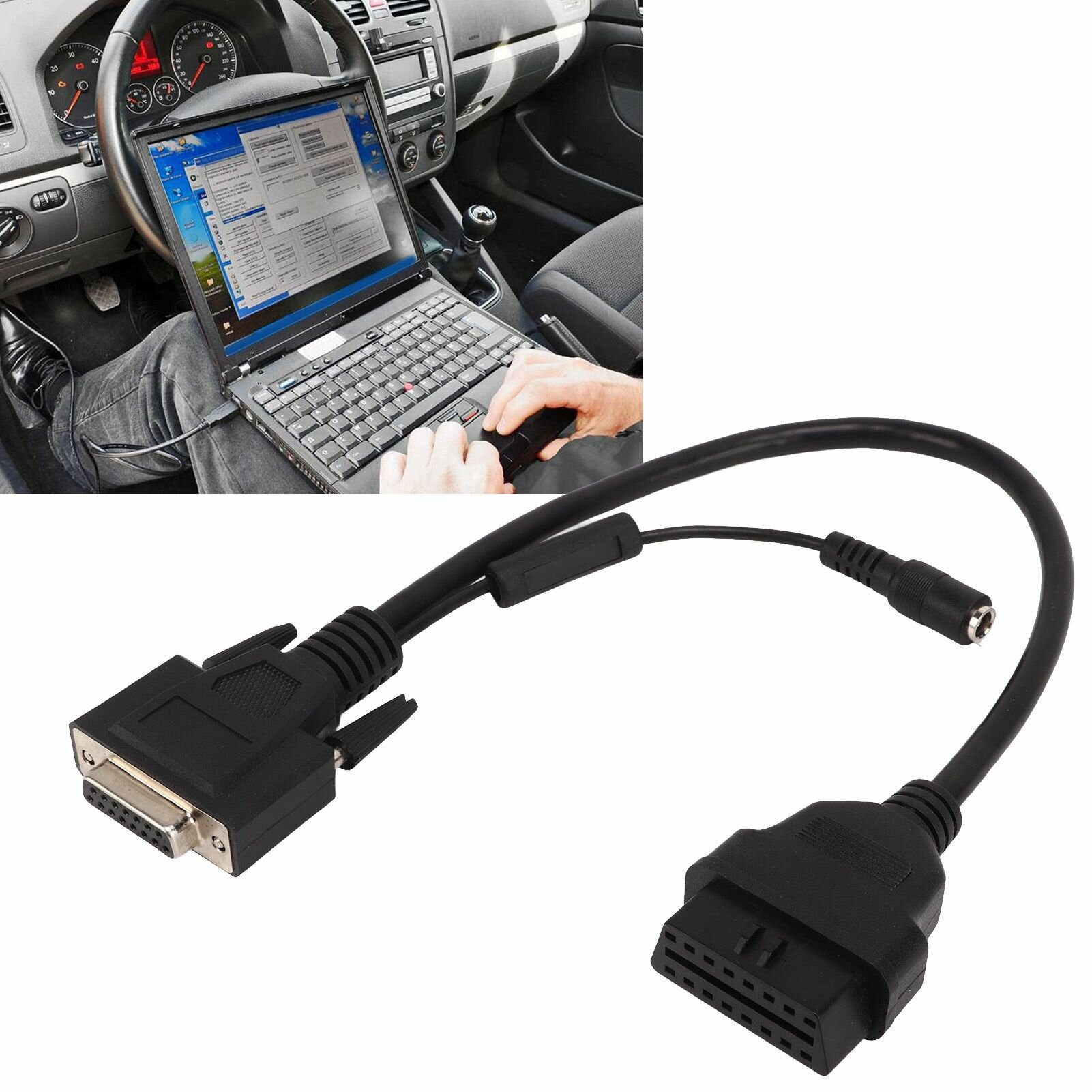 Адаптер OBD I переходной Bluetooth кабель для Launch X431, 16-контактный штекер на 15-контактный разъём для авто