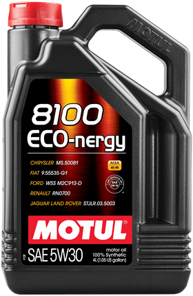 Моторное масло MOTUL 8100 ECO-nergy синтетическое, 5W30, 4 л, артикул 111860