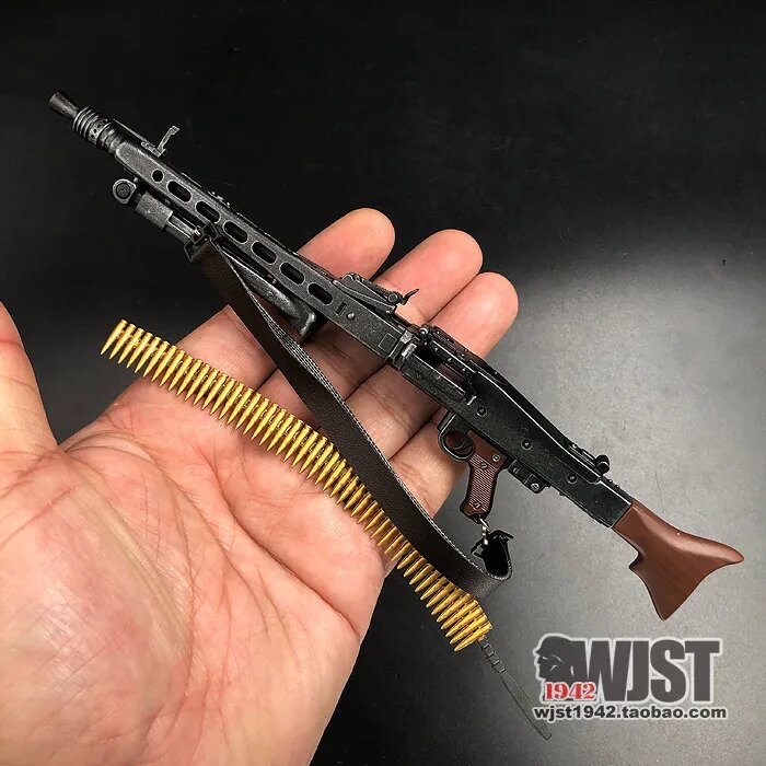 Модель немецкого солдата и пулемета MG42 1/6