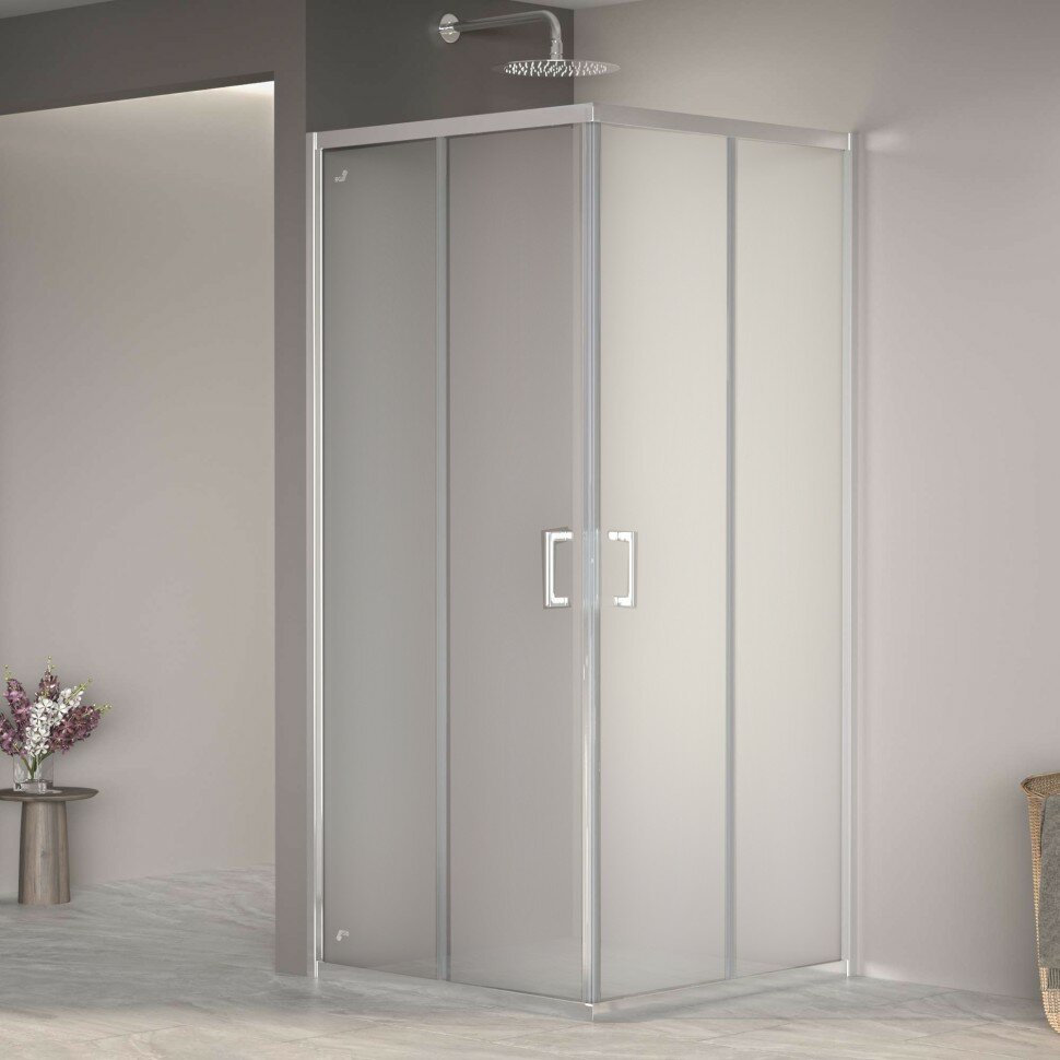 Душевой уголок RGW "Passage" PA-030, 80x80 см, с матовыми-сатинатными дверями