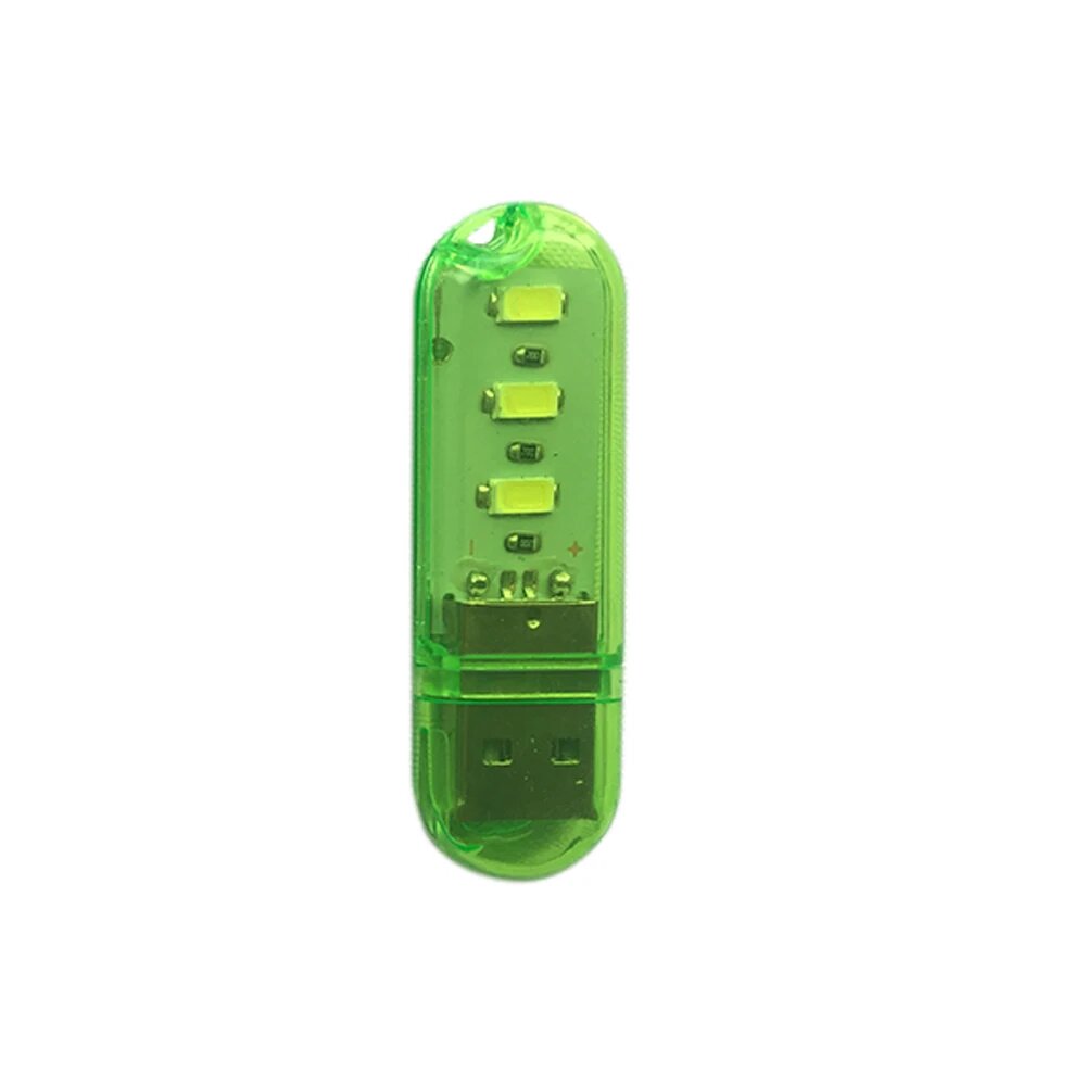 Ночник USB зеленый, круглый