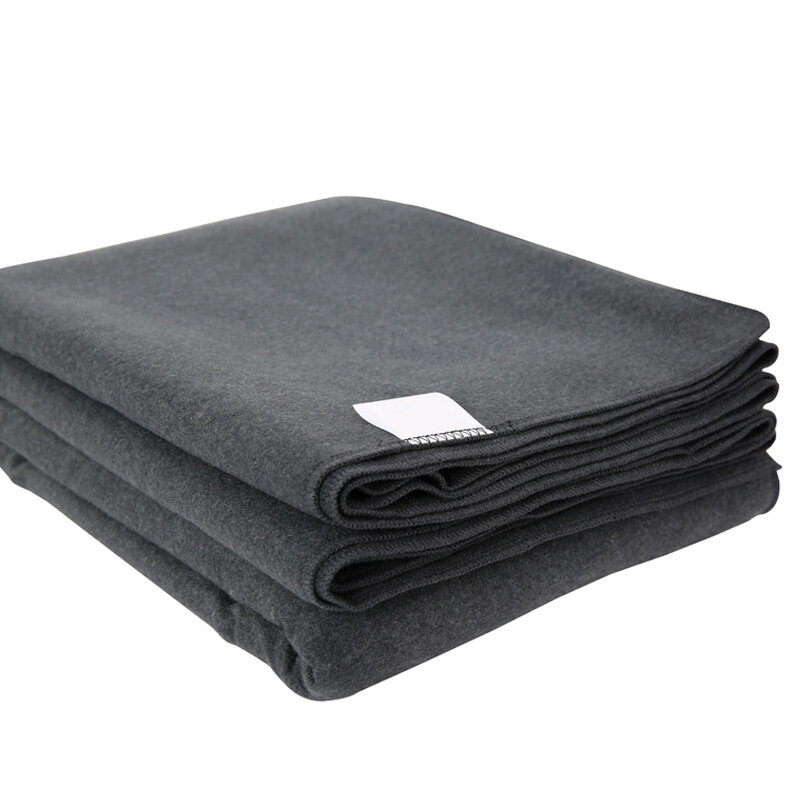 Вспомогательное одеяло для йоги, темно-серое, не выцветает и не линяет