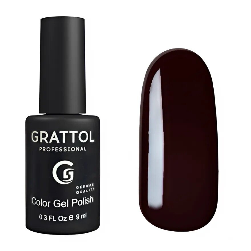 Grattol Color Gel Polish Rouge Noir - Гель-лак для ногтей GTC097, 9мл