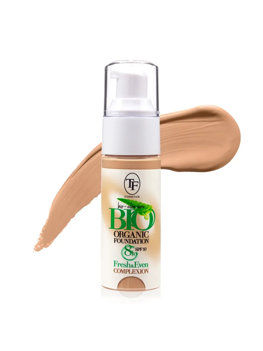 Triumph Тональный крем Organic BIO-Aloe Vera Foundation SPF10 тон 04 бежевый