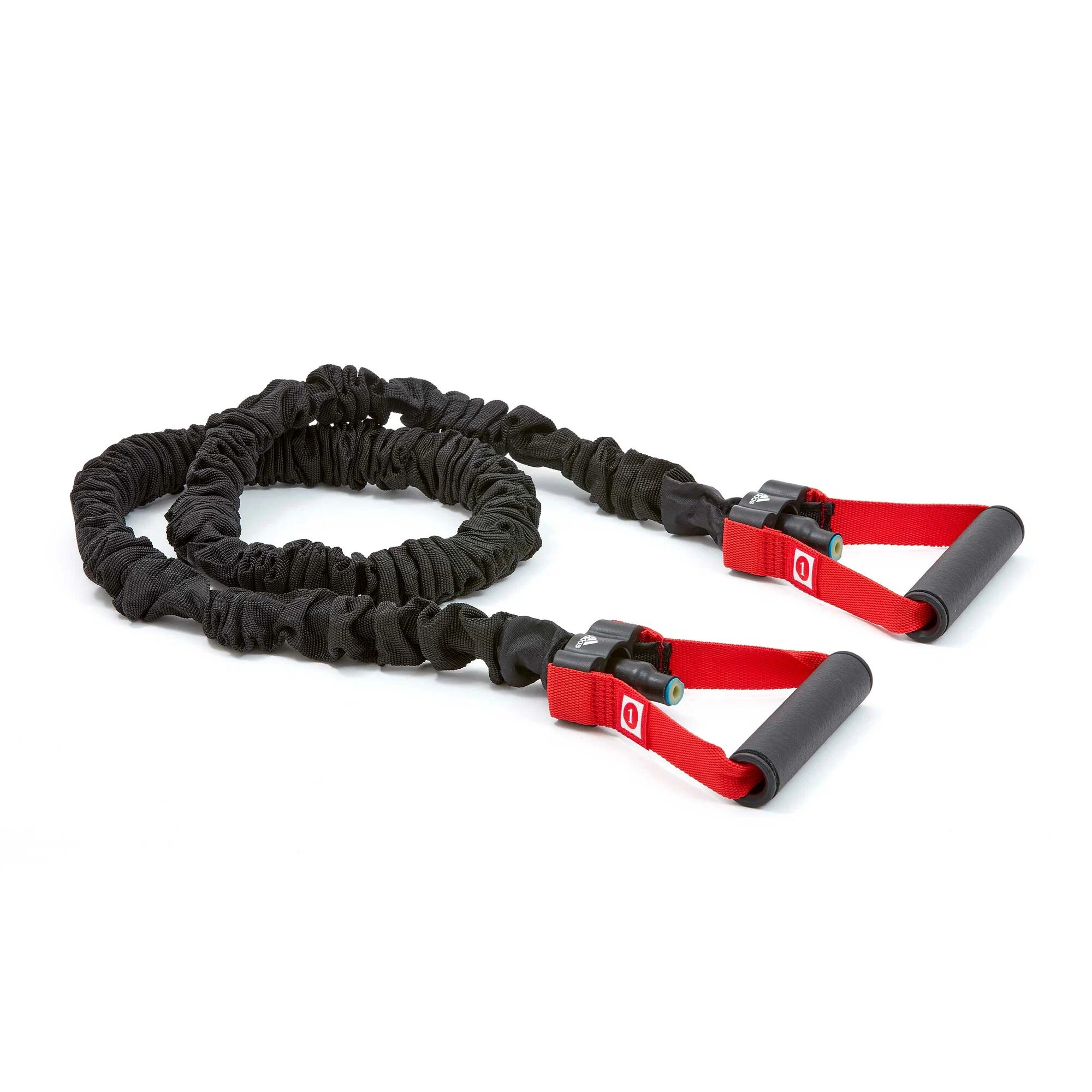 Эспандер трубчатый Adidas черный, Уровень 1 (слабое сопротивление), ADTB-10601