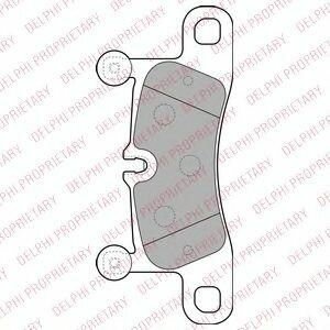 Delphi тормозные колодки lp2233