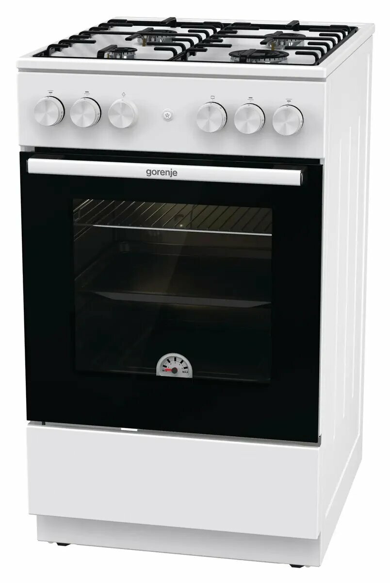 Газовая плита Gorenje GG5A12WH , 4 газовые конфорки, 70л, эмаль