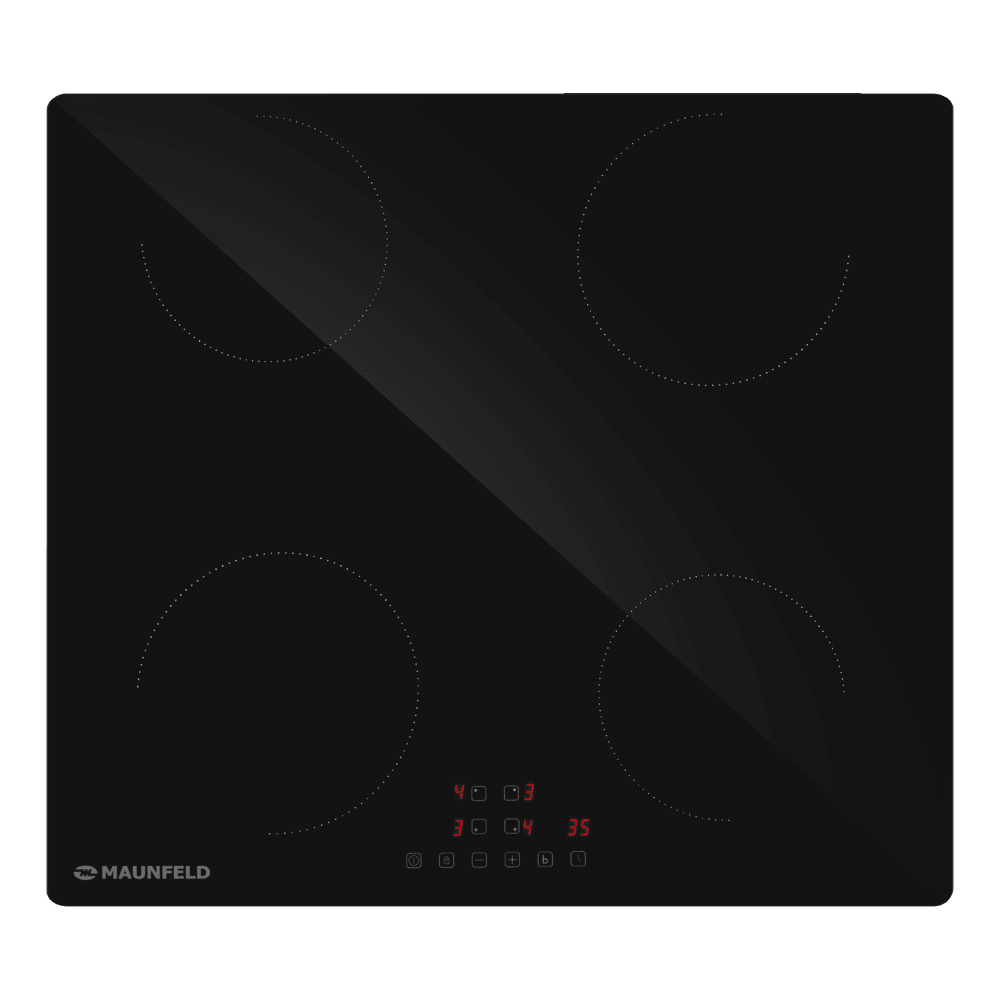 Варочная панель MAUNFELD AVI594BK, индукционная, 4 конфорки, сенсорное управление, чёрная