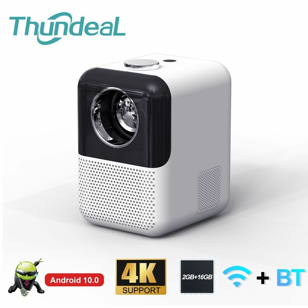 Мини-проекторы ThundeaL PG450 5G WIFI 2 + 16G Android 10.0 Проектор с поддержкой 4K Full 1080P Проектор, совместимый с Bluetooth-излучателем