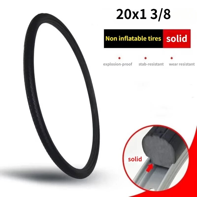 Велосипедная твердая шина MTB 26 дюймов 20x1 3 8