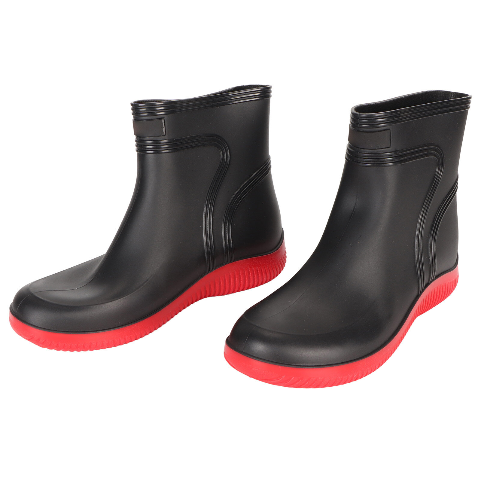 Мужские сапоги дождь в середине водонепроницаемой обуви не скольжения рабочие ботинки для открытого охотничьего рыбацкого автомобиля.