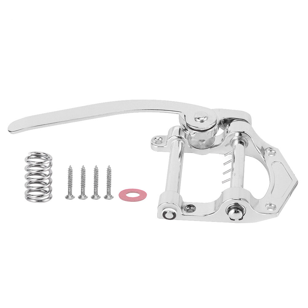Струнодержатель Vibrato Bridge для электрогитары SG/Tele/LP Flat Top Tremolo SystemSilver