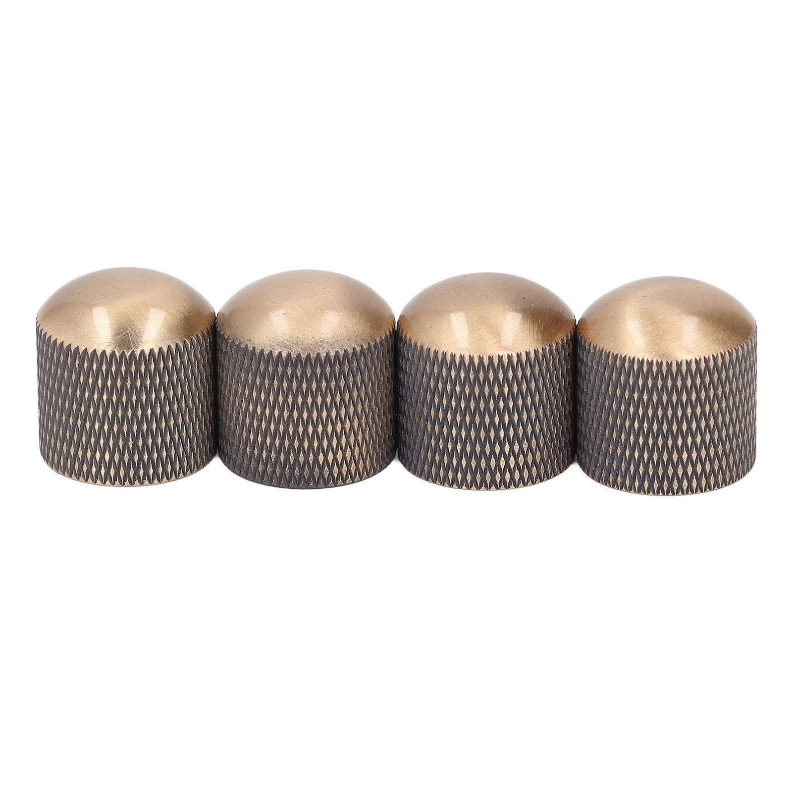 4pcs Электрогитарный ручка Metal Metal Tone Control Dome Гитарная ручка замена 6 мм 0,24 дюйма