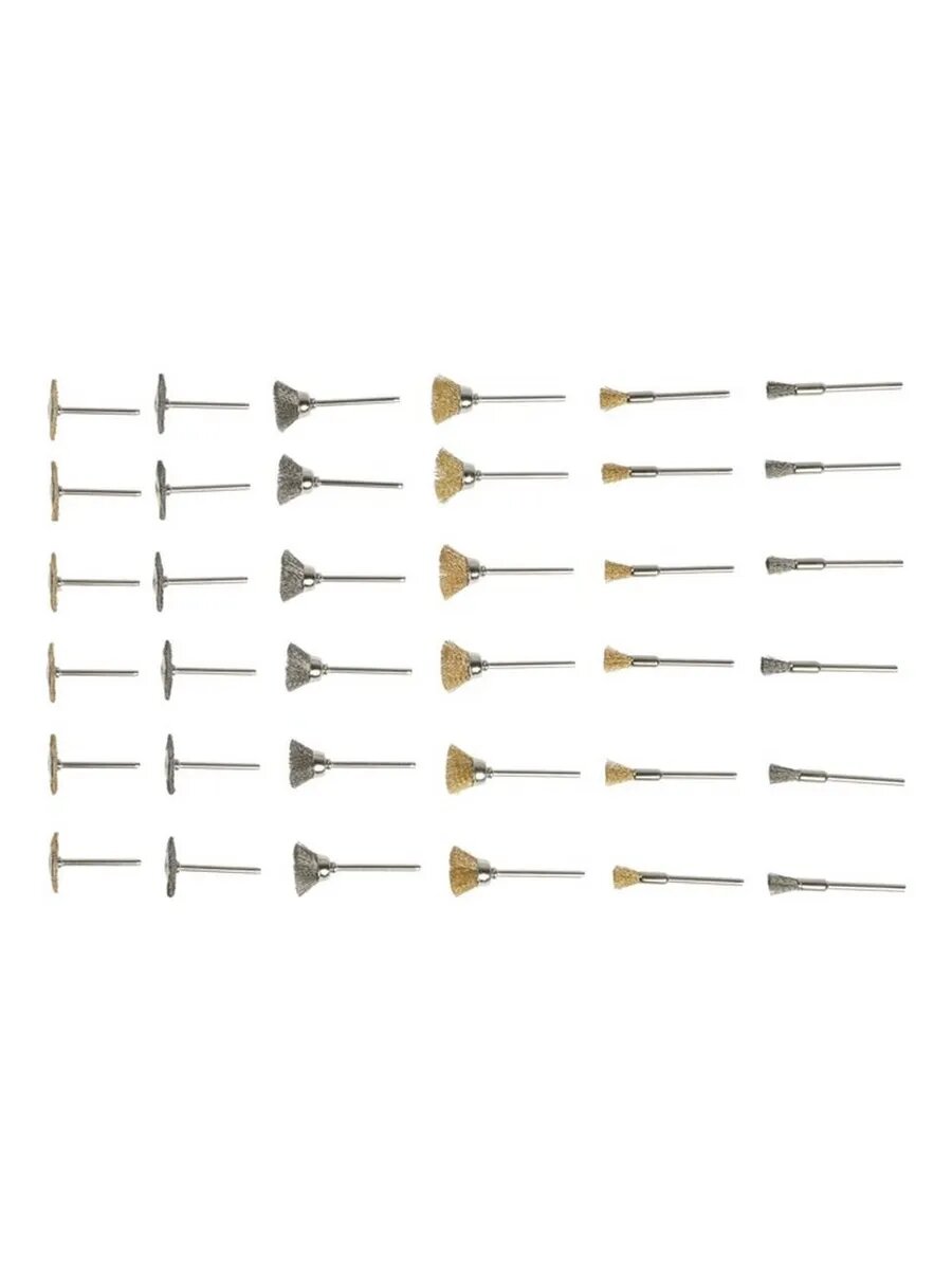 Комплект металлических щеток для точной обработки