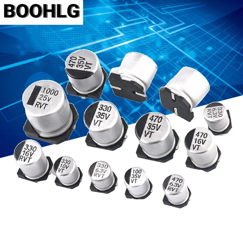 Конденсатор SMD BOOHLG 16V220UF 6.3x7.7 10шт