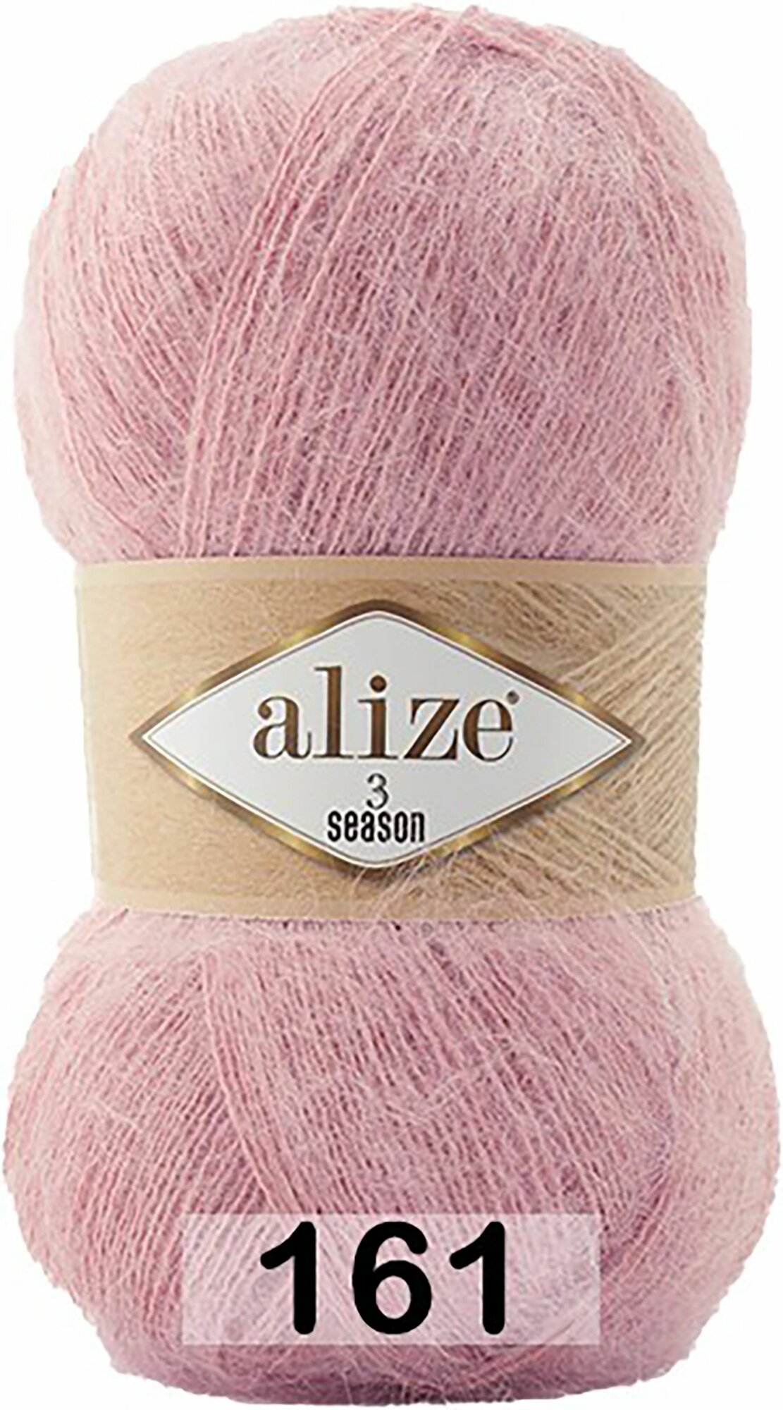 1 Моток, Alize 3 season, 51% акрил, 25% мохер, 24% шерсть, Цвет-161