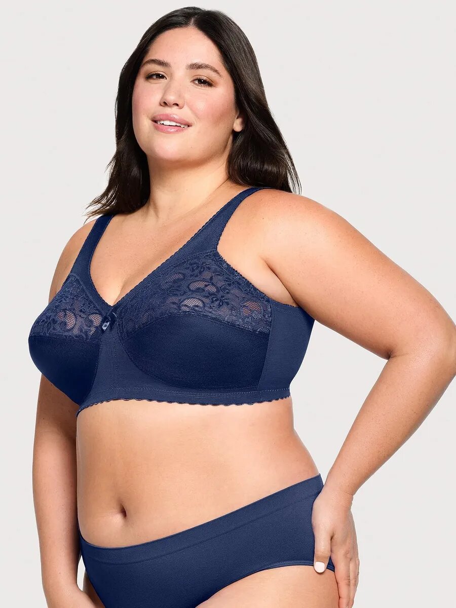 Бюстгальтер-невидимка Glamorise Базовая коллекция, размер 80F(36DDD), синий — фото 1