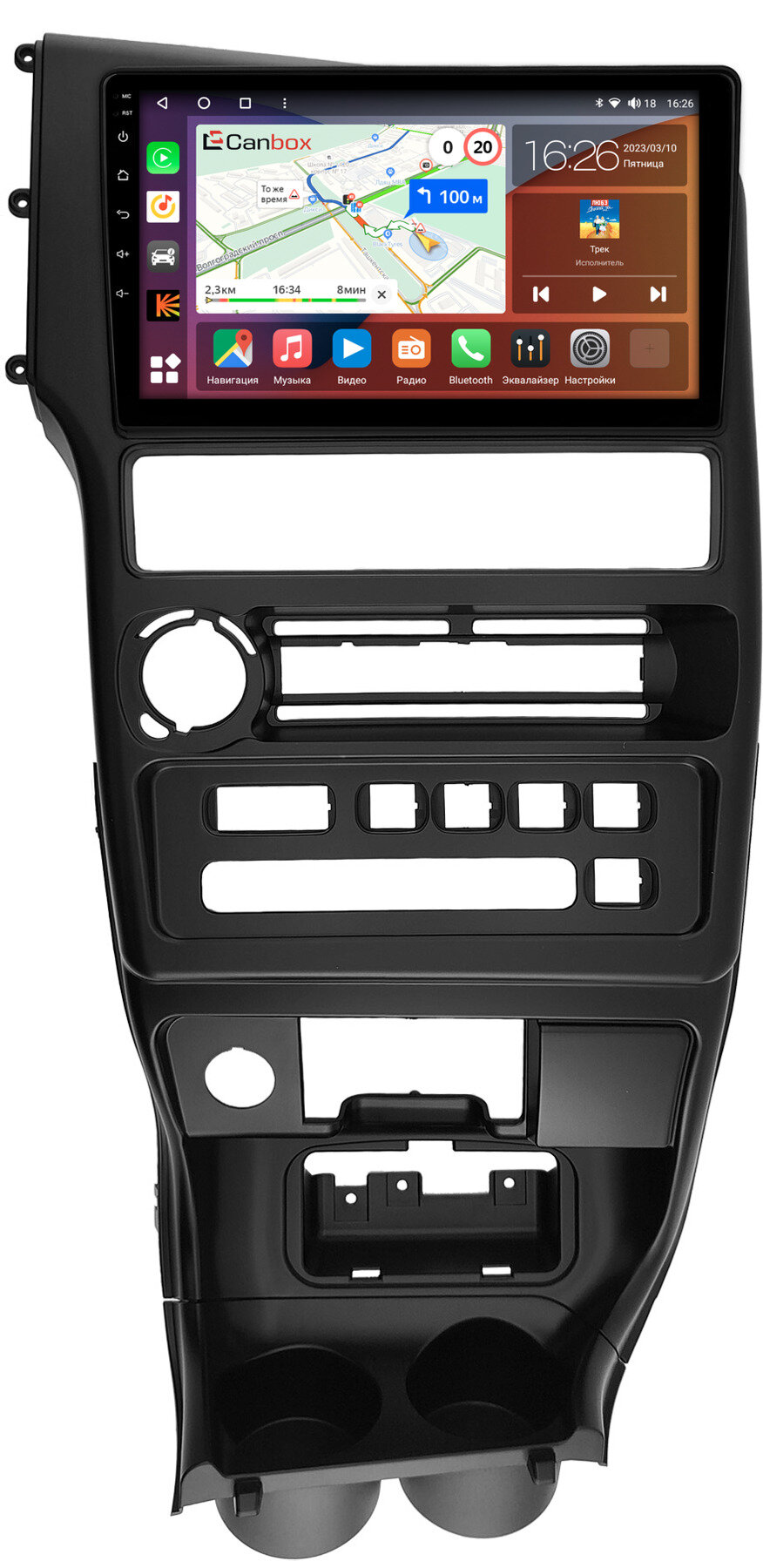 Штатная магнитола Lada ВАЗ 2108 SAMARA 1984-2005, 2109 SAMARA 1987-2006, 21099 SAMARA 1990-2011 (черная) Canbox H-Line 4196-9-0612 Android 10 (4G-SIM,