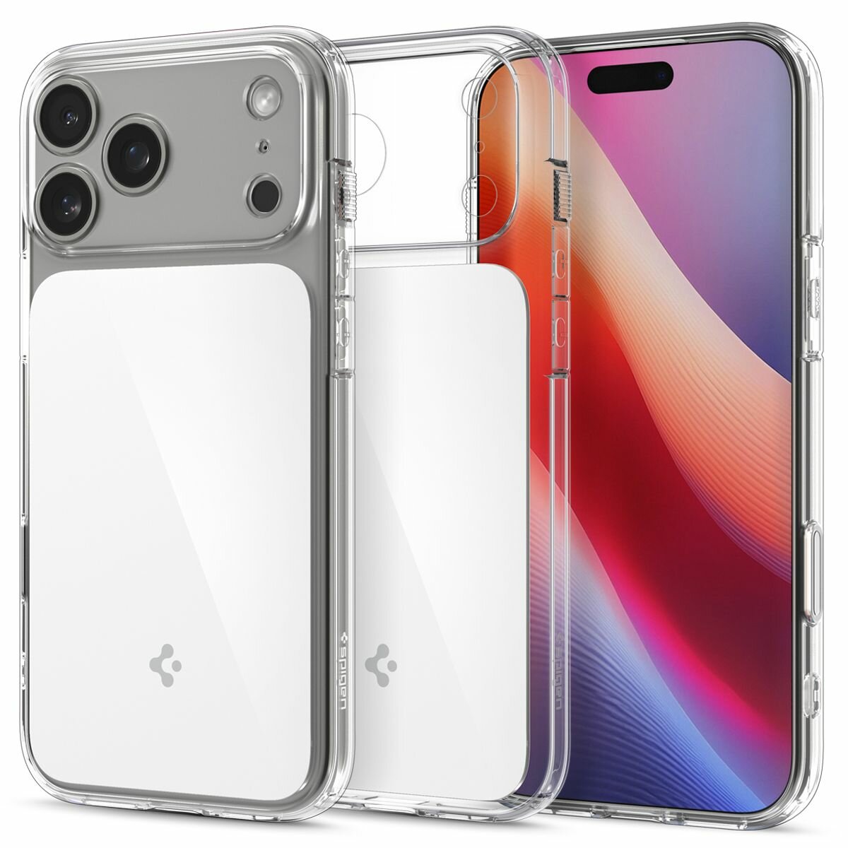 Чехол Spigen на iPhone 17 Pro Max (ACS10280) Ultra Hybrid T (MagSafe) / Спиген Чехол для Айфон 17 Про Макс Прозрачный/Белый