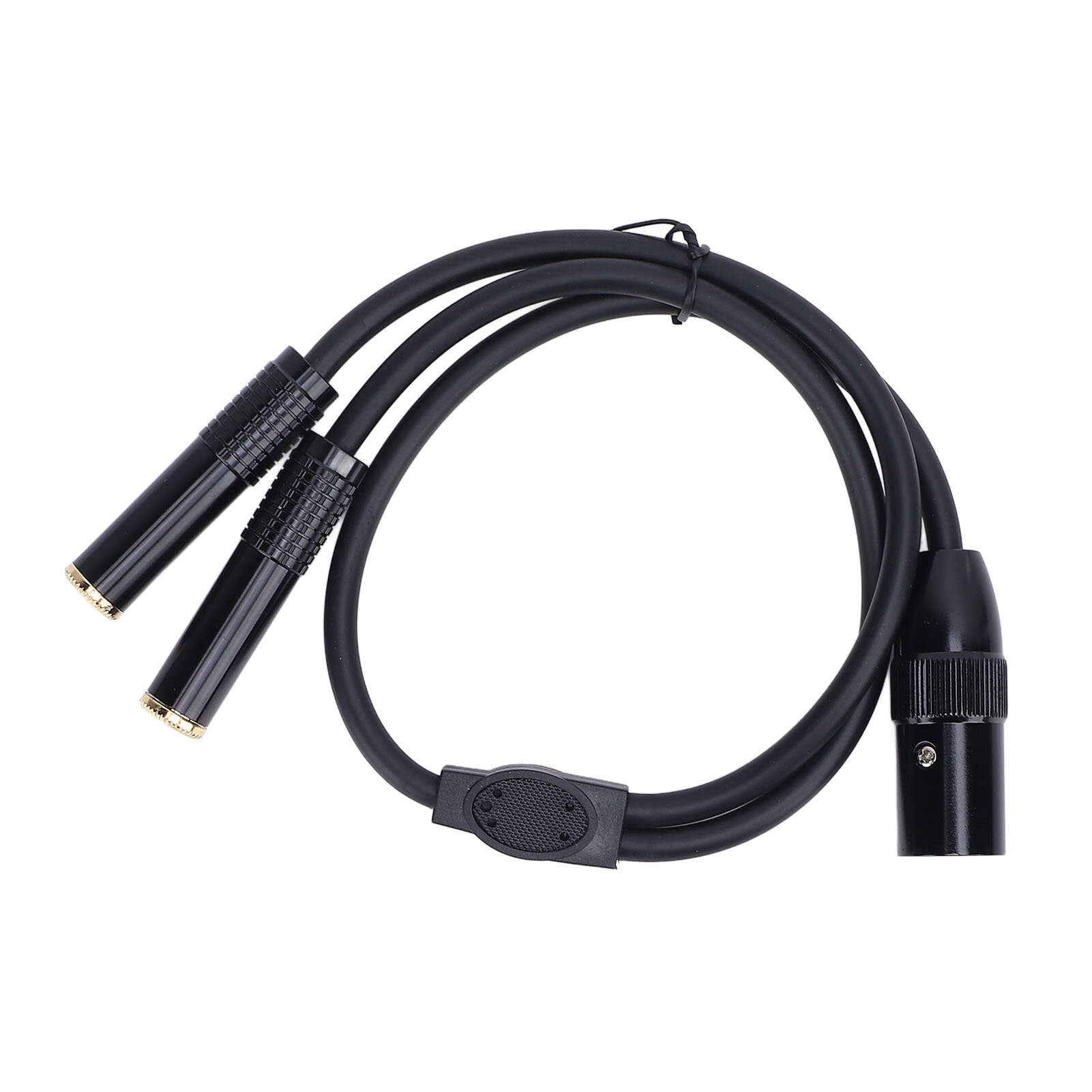 3-контактный XLR «папа» на двойной 6,35 мм гнездовой Y-разветвительный кабель XLR «папа» на двойной 1/4-дюймовый микрофонный кабель Стерео-конвертерный кабель 0,5 метра