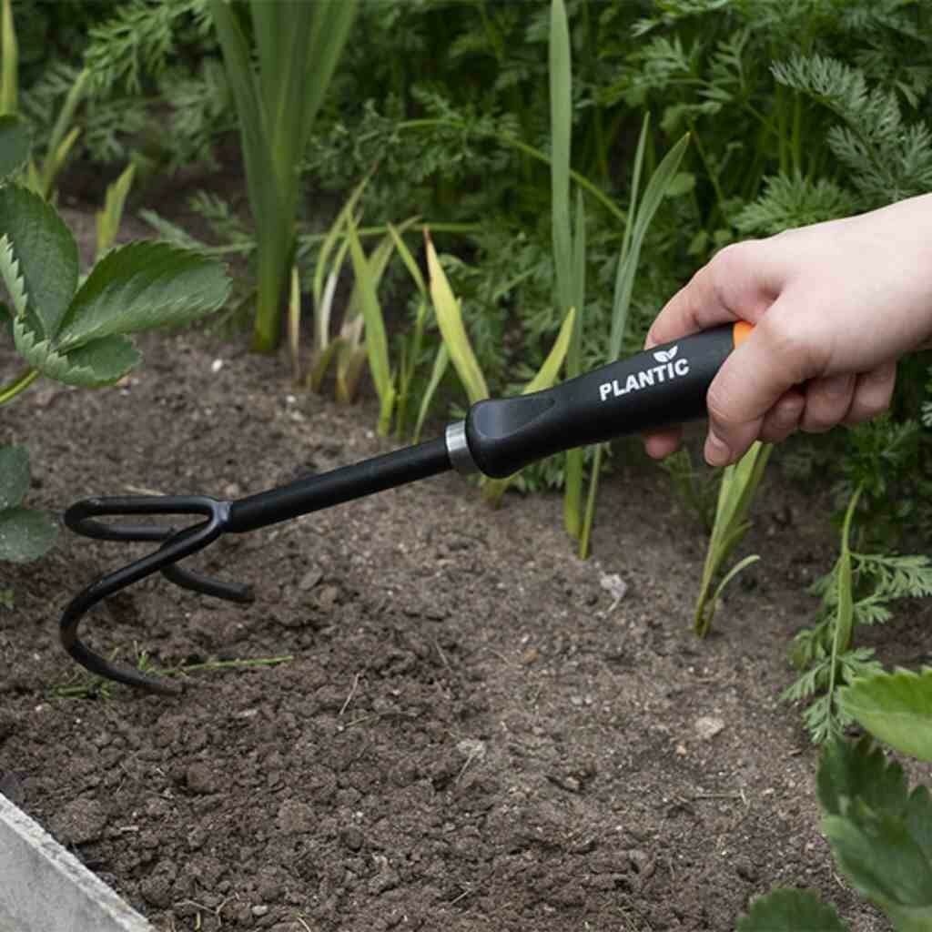 Ручной садовый культиватор Plantic Terra 36302-01, Тайвань