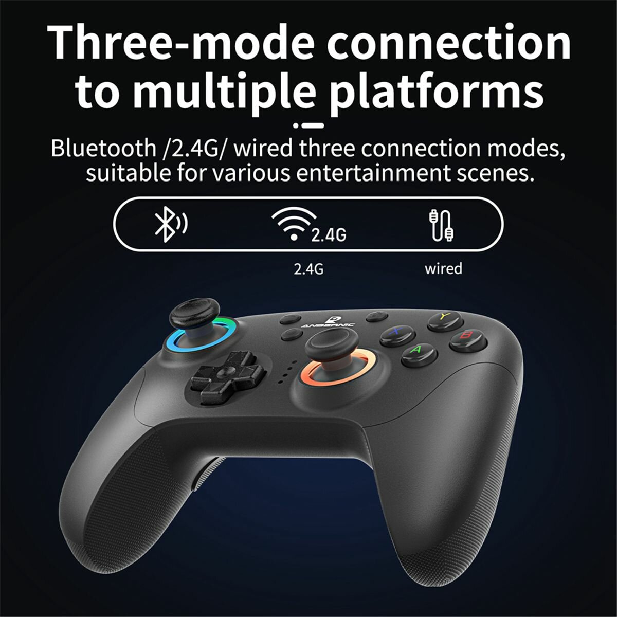 ANBERNIC RGP01 Геймпад Контроллер для ПК Android IOS Steam Черный