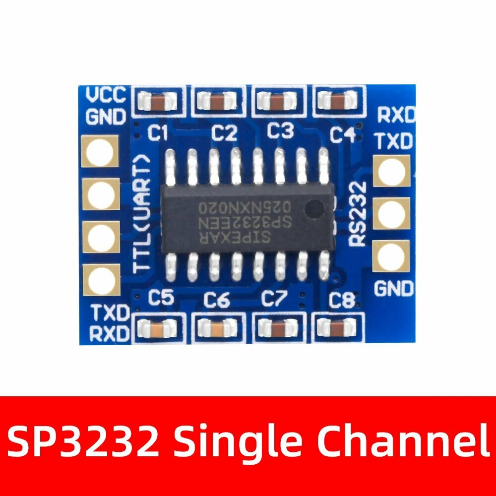 Модуль преобразователя RS232 в TTL SP3232 baishundianzi Single Channel