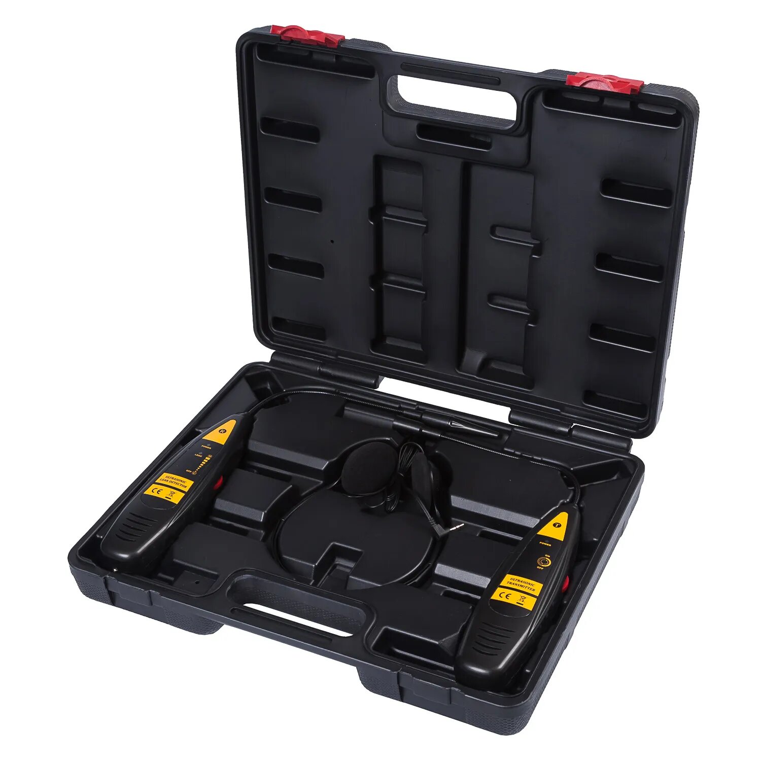 105-90003C Детектор утечек, ультразвуковой, кейс, 3 предмета мастак 105-90003C