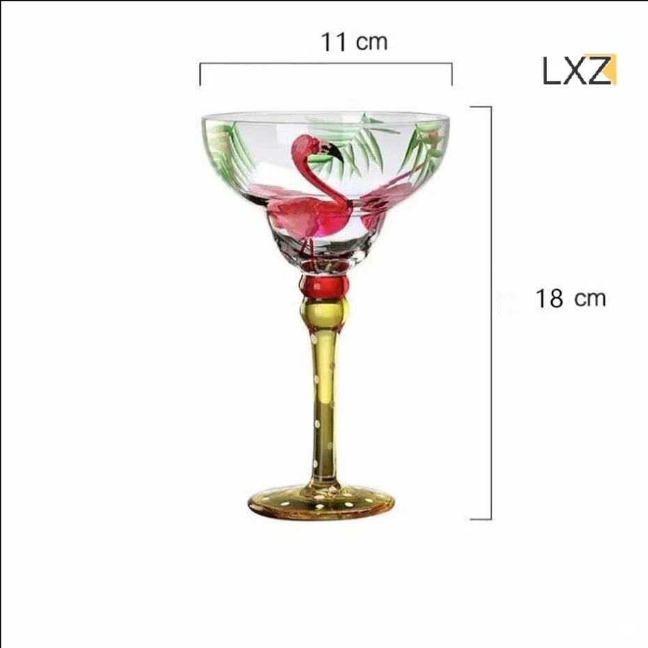 Эксклюзивная высокая кружка 270 мл из хрустального стекла 11 на 18 см