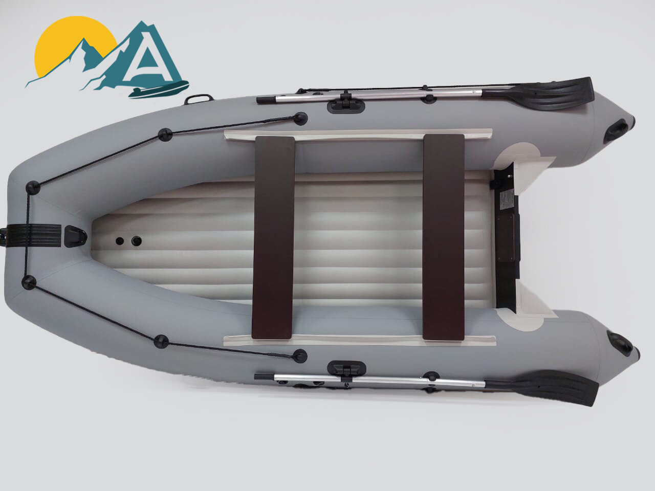 Лодка ПВХ под мотор RIVER-KURS Ангара 360 Стандарт Серый