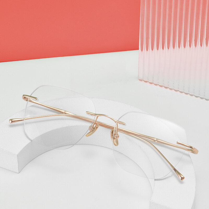 Cornstone Titanium Square Eyeglass Frames Women's 54 — фото 1