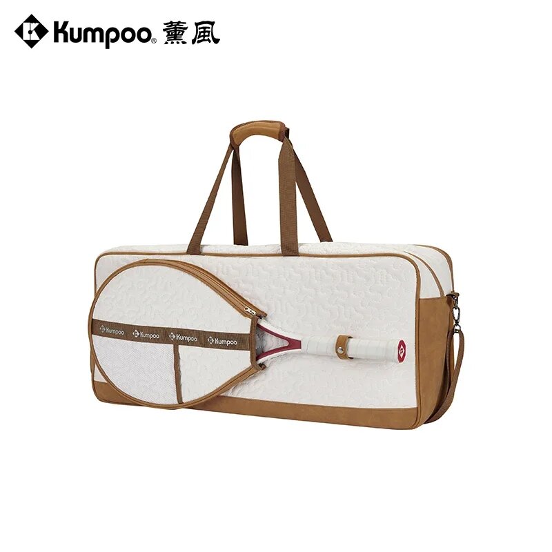 Kumpoo винтажная сумка для бадминтона Бежевый, KB-582