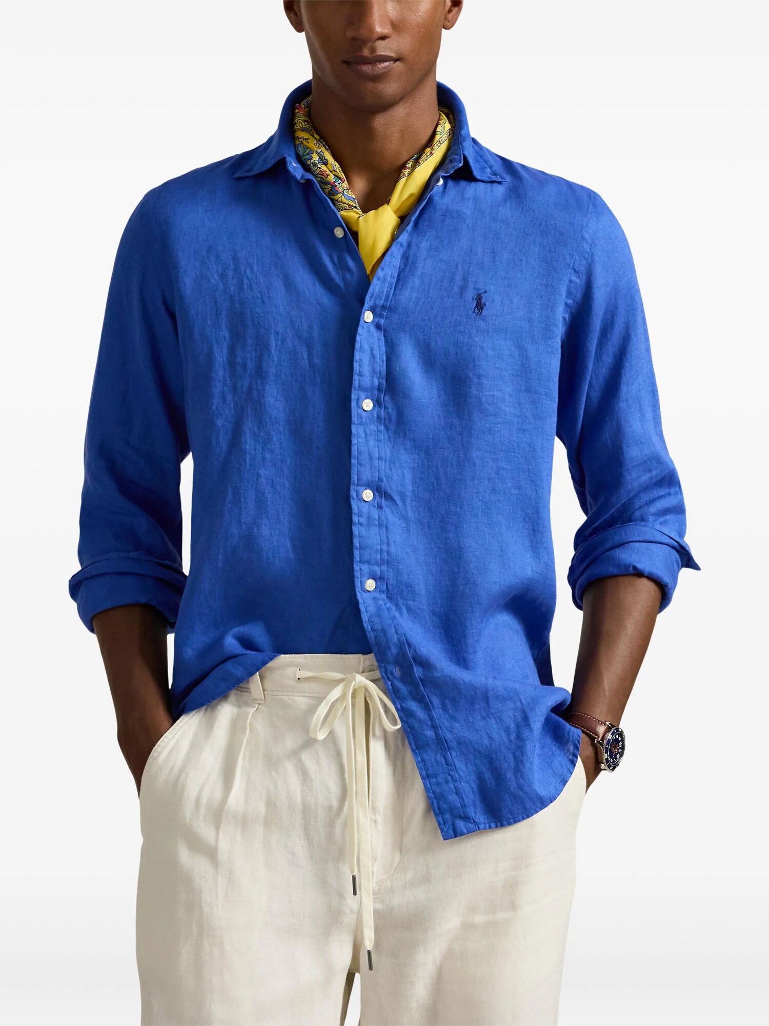 Рубашка Polo Ralph Lauren, размер 2XL, синий — фото 1