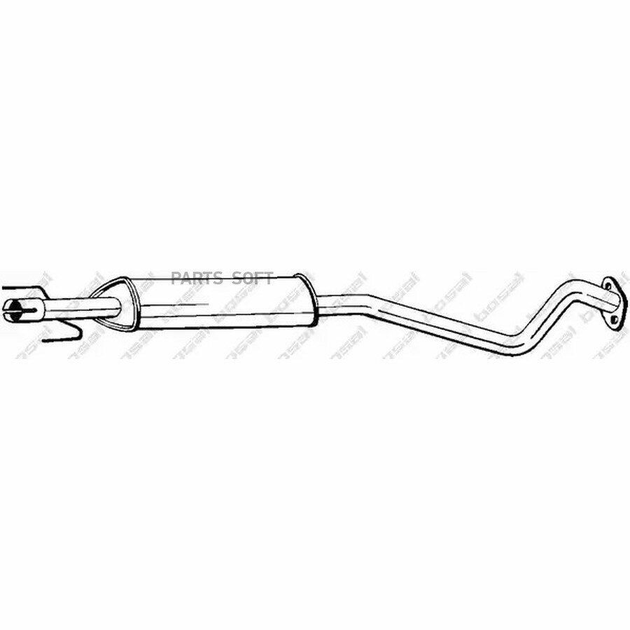 Резонатор от официального дистрибьютора, BOSAL, артикул 284365