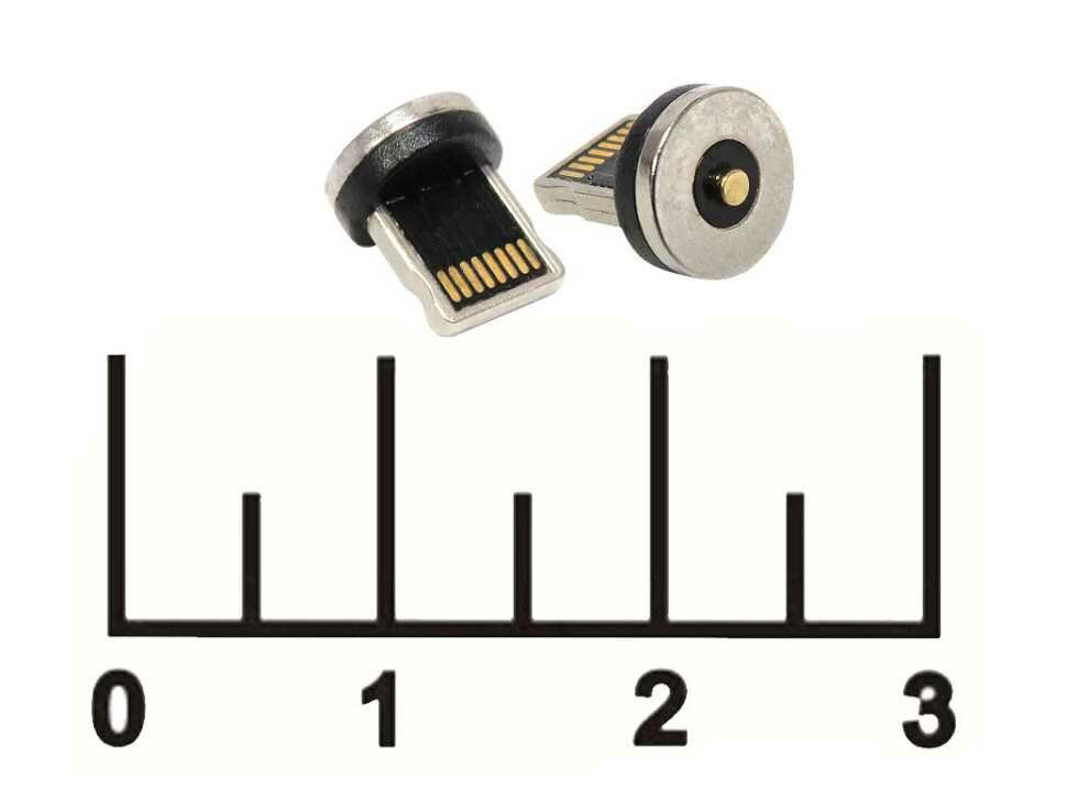 Разъем Lightning штекер магнитный круглый C590 Walker