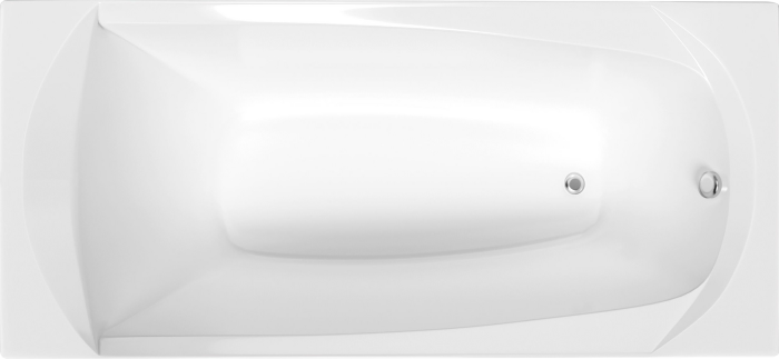 Акриловая ванна 1MarKa Elegance 120x70 см, пристенная, белая, на ножках