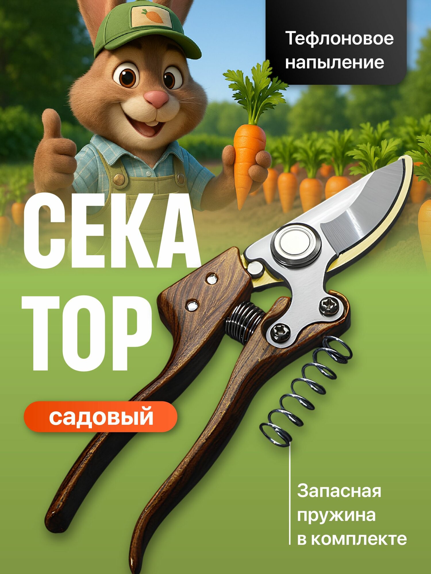 Секатор садовый ручной Birdhouse