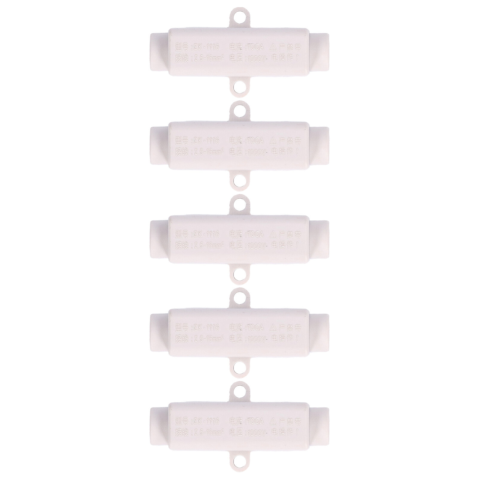 Комплект из 5 винтовых клеммных колодок для соединителей T-типа 1000 В 100 А ZK‑1116