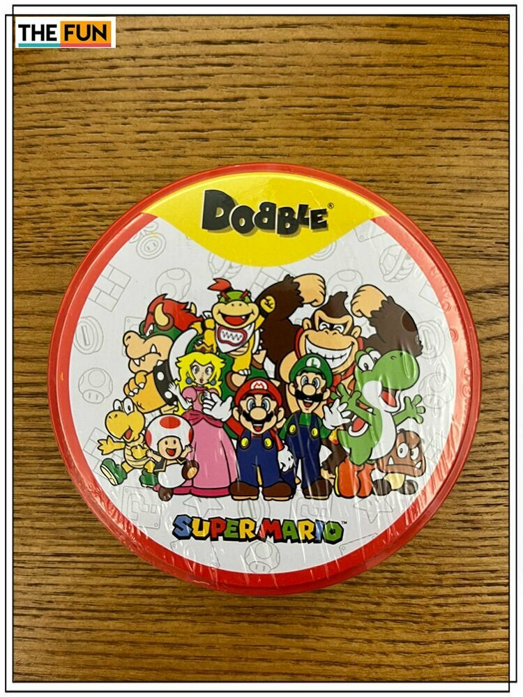 Настольная игра Доббль/ Дубль Spot it! Super Mario- отличное развлечение для всей семьи и забавный подарок на !