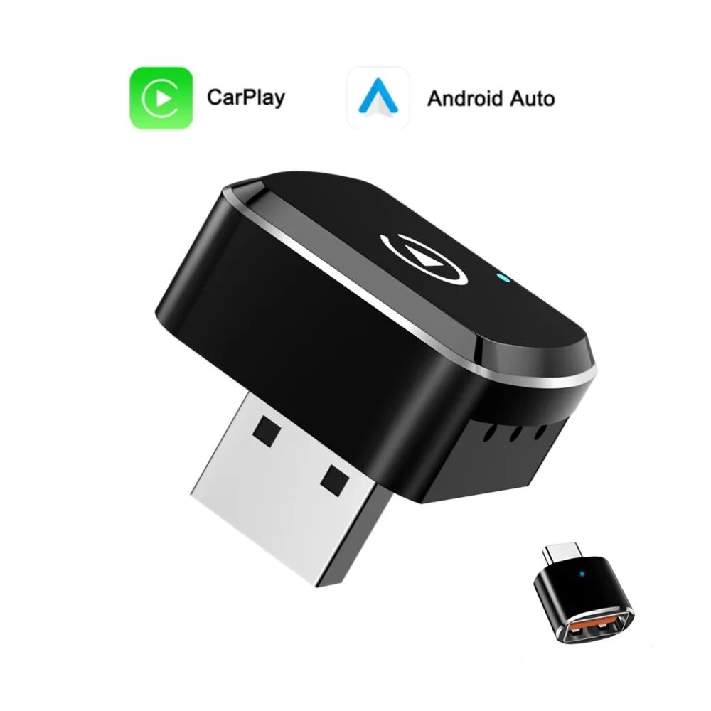 Беспроводной Адаптер Carplay 2 В 1 Для iPhone - Кабель Для Беспроводного Подключения Android Auto И Carplay, Функция Plug & Play