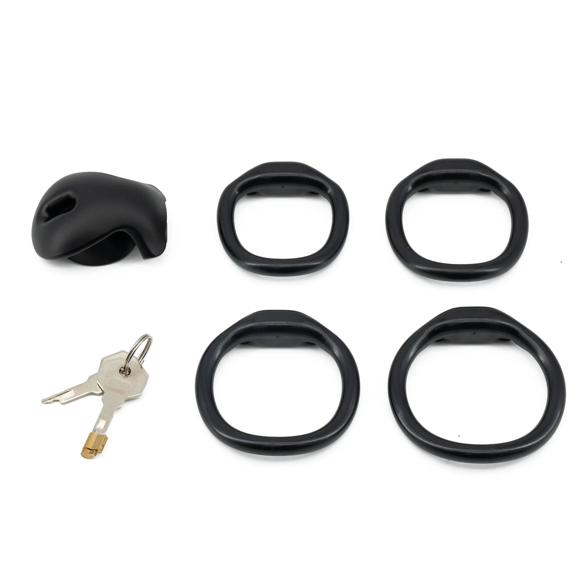 Мужская клетка целомудрия с 4-размерными кольцами Положительное/ujemne устройство целомудрия Сисси Cb Замок для пениса Связывание SM Замок целомудрия Секс-игрушки для мужчин