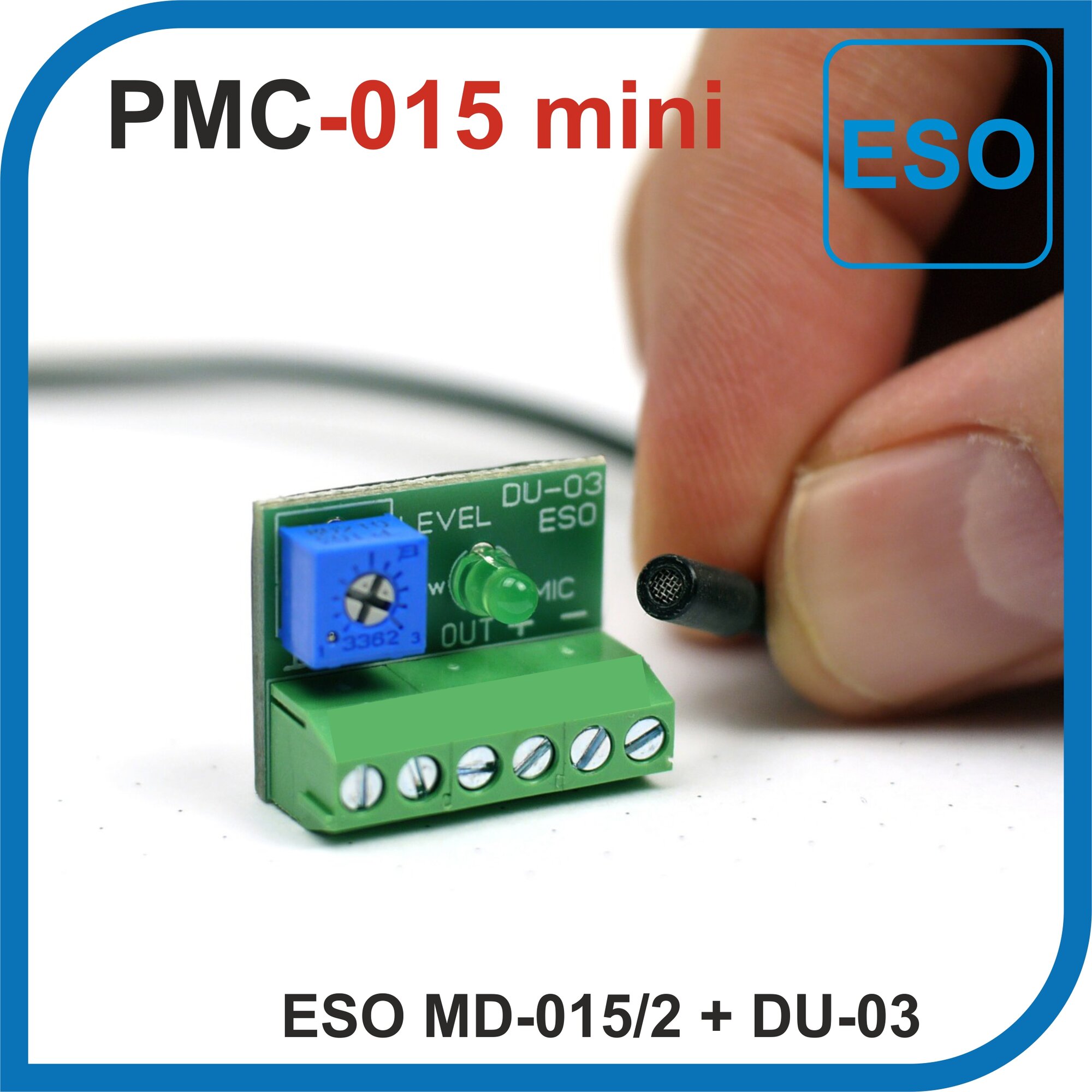 ESO PMC-015 mini. Комплект микрофон MD-015/2 + усилитель DU-03.