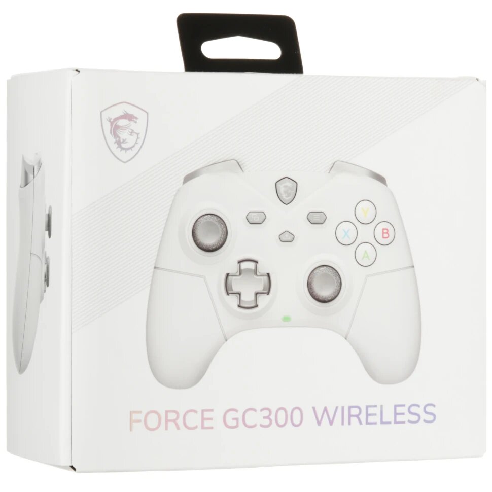 Геймпад беспроводной/проводной MSI Force GC300 W белый, Android, PC
