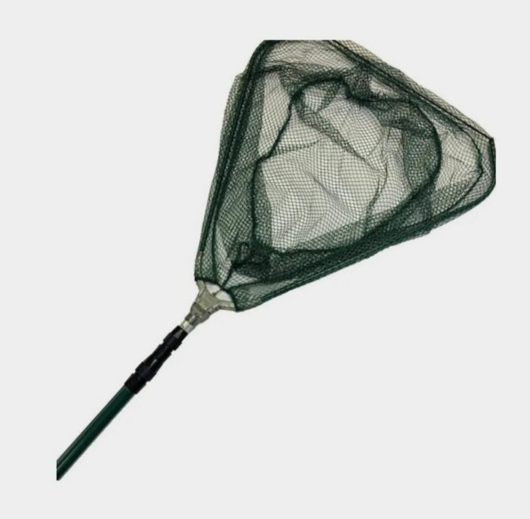 Подсак рыболовный, подсачек треугольный телескопический, складной, 250 см