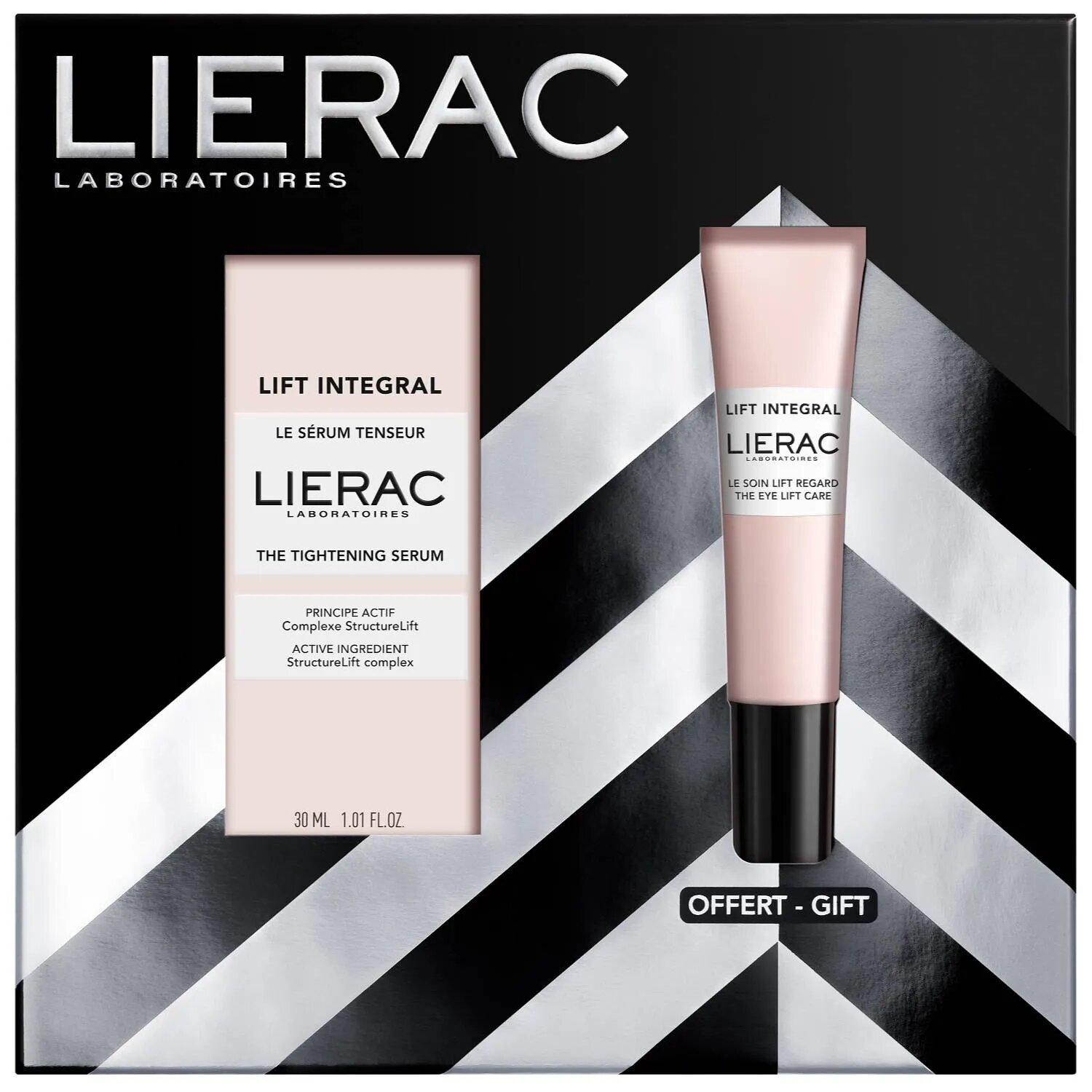 Набор Lierac "Lift Integral", сыворотка-лифтинг 30 мл и крем-лифтинг для глаз 15 мл