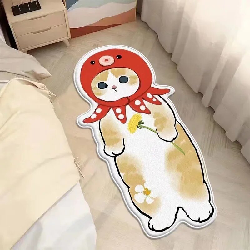 Декоративный ковёр DUOFEIYA Картон кот 40x80cm, Cartoon Cat (5)