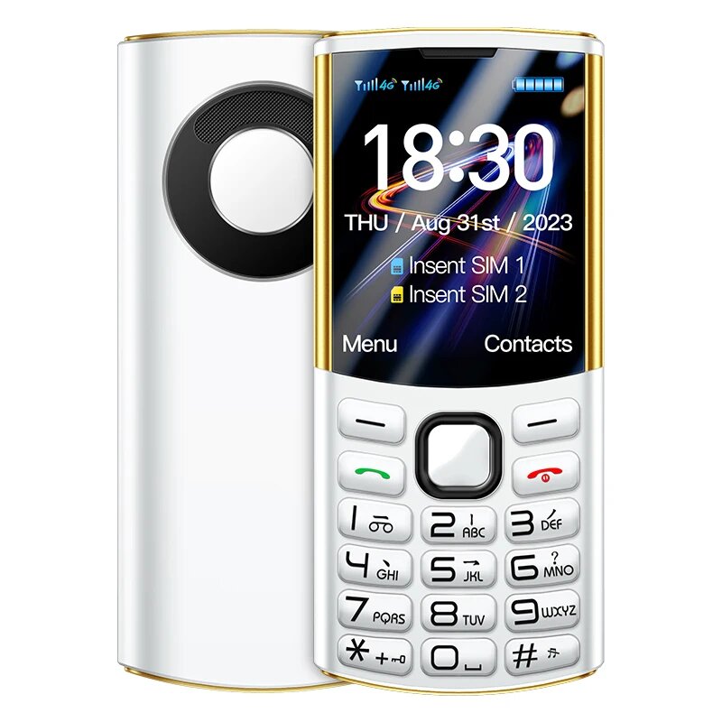 Mini i78(H11) 4G Button Mobile Phone 1.77inch Dual SIM LED Flashlight Voice King Loudspeaker Type-C Multimedia Feature Phone